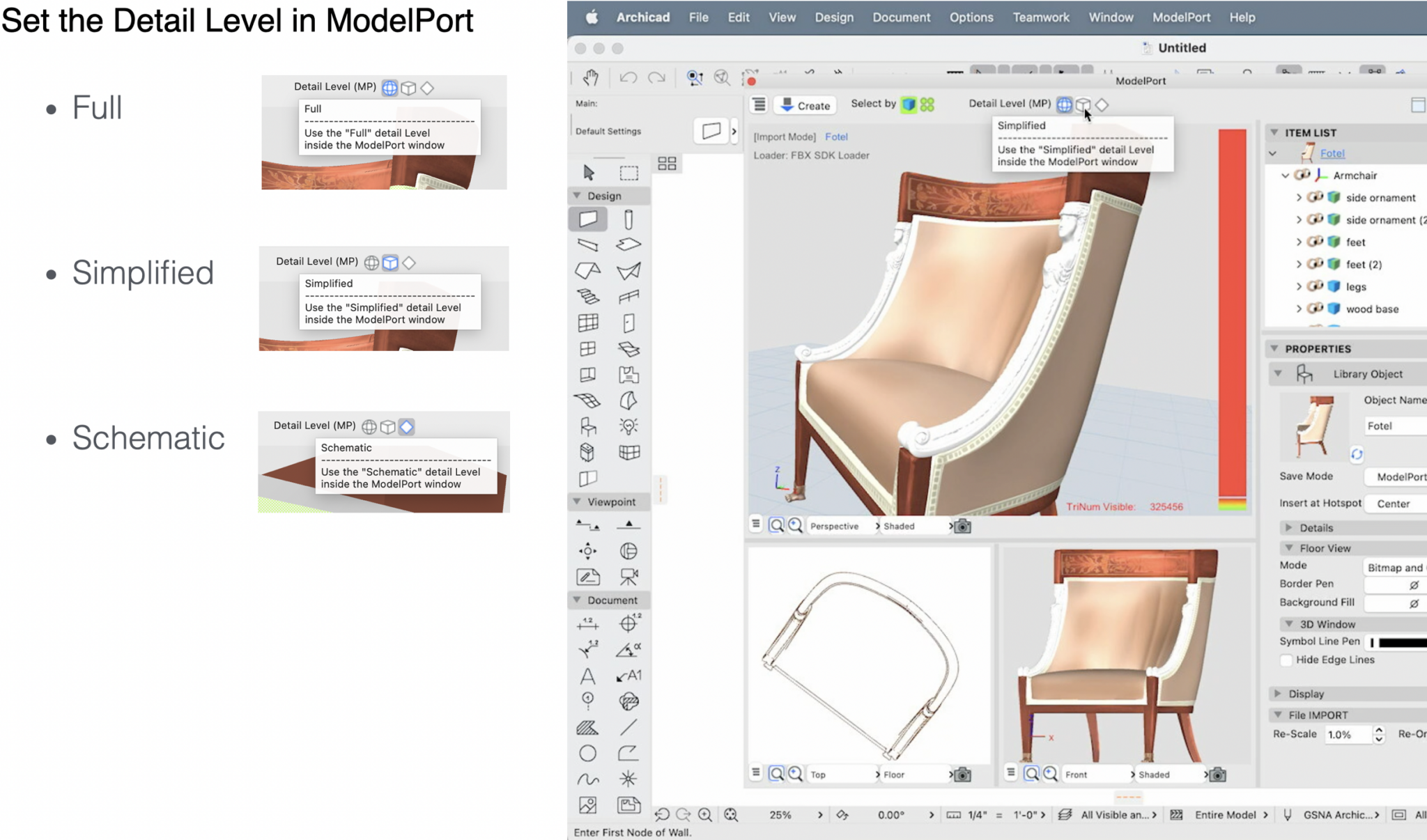 ModelPort Features - ARCHICAD Objects Unleashed | ARCHVISTA